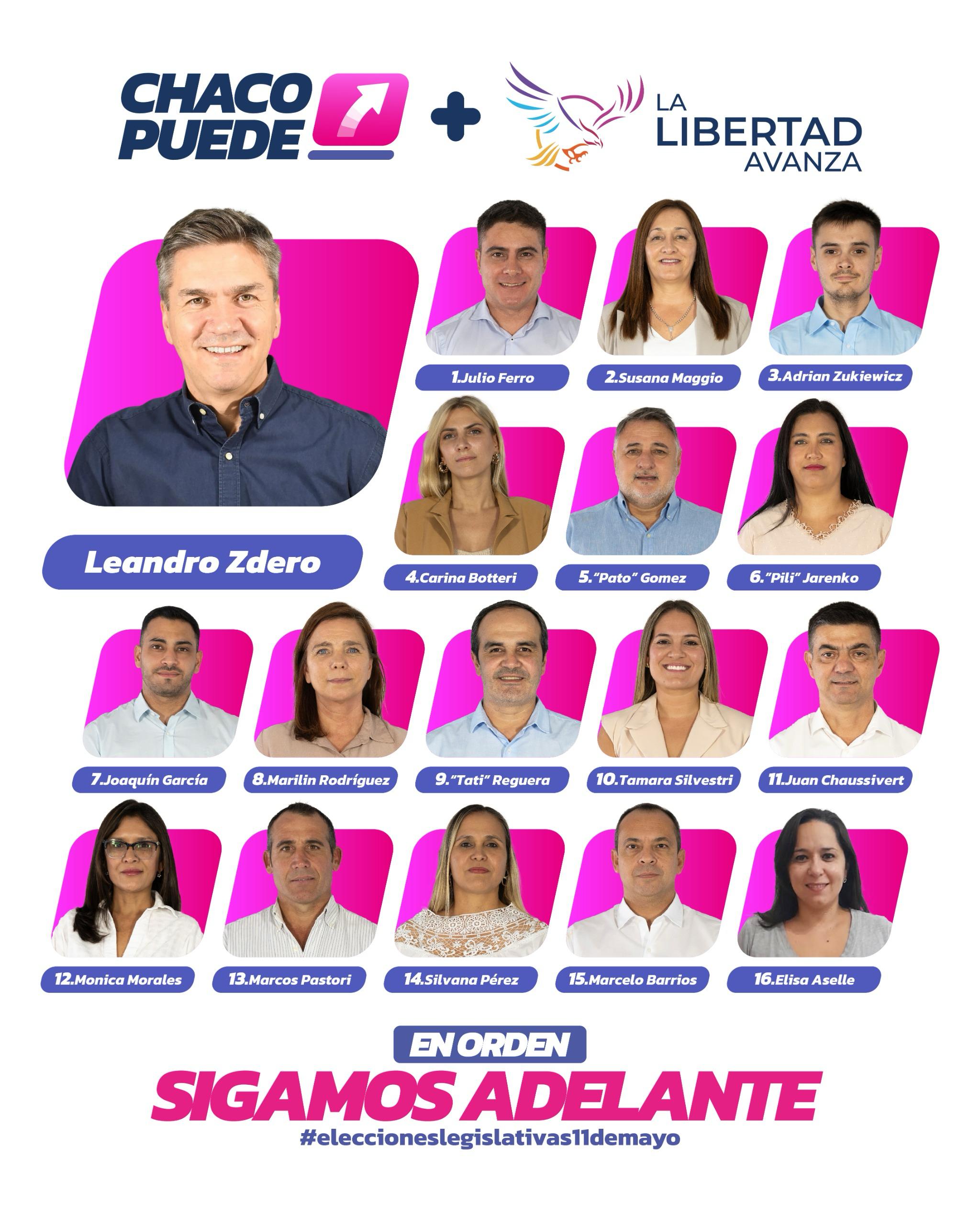 Legislativas 2025: “Chaco Puede + La Libertad Avanza” dio a conocer su lista de candidatos ...